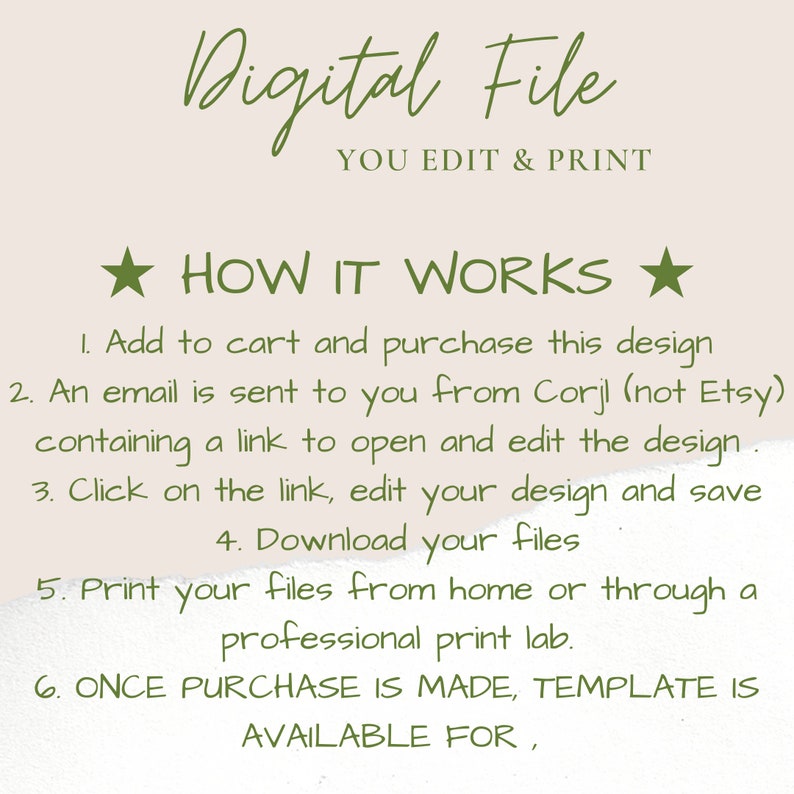 A73 Instant Editable PDF Custom Logo From the Kitchen of | Etsy