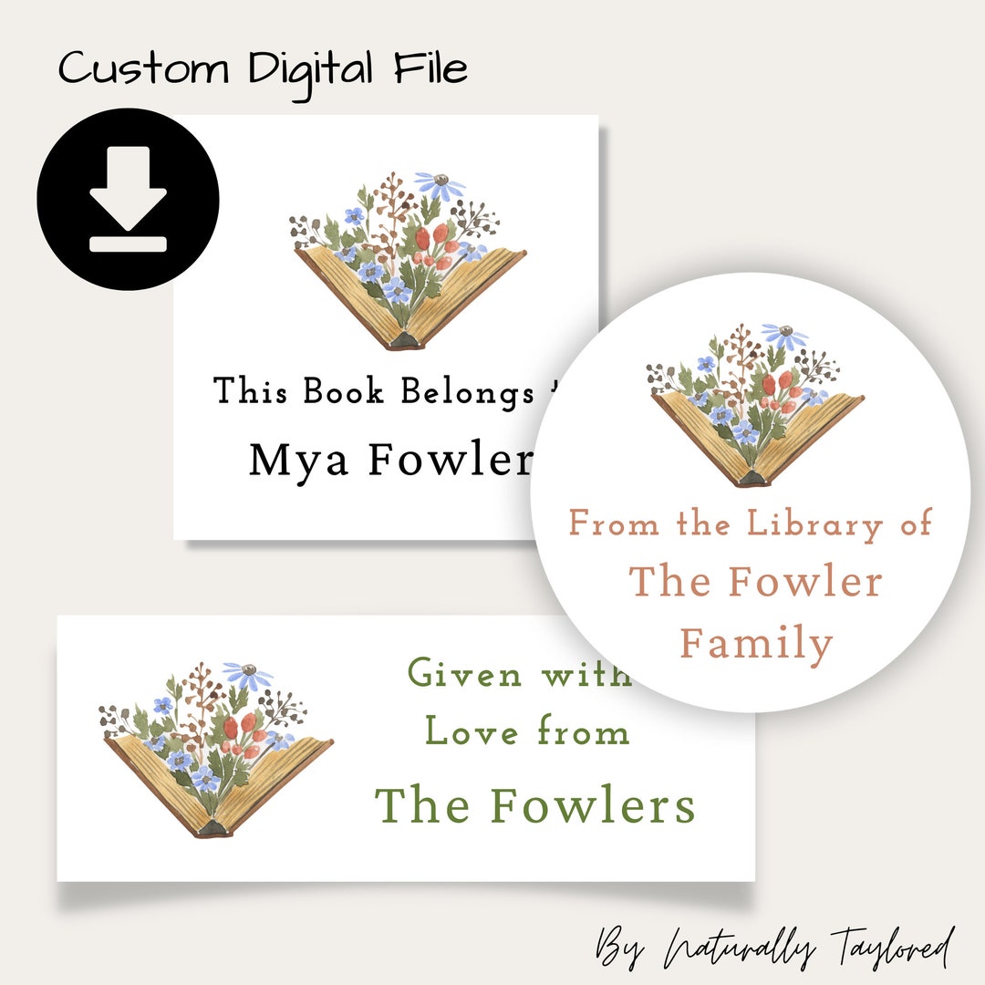 This Book Belongs to Labels, Teacher Book Labels, Digital Book Stickers ...