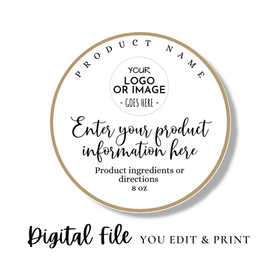 A73 Instant Editable PDF Custom Logo From the Kitchen of | Etsy