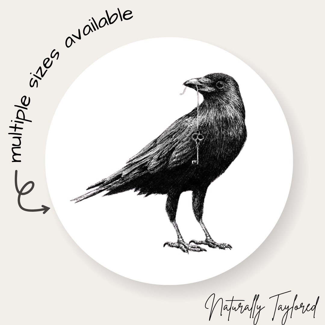 S05, Raven Envelope Seal, Halloween Wedding Envelope Seals, Raven and ...