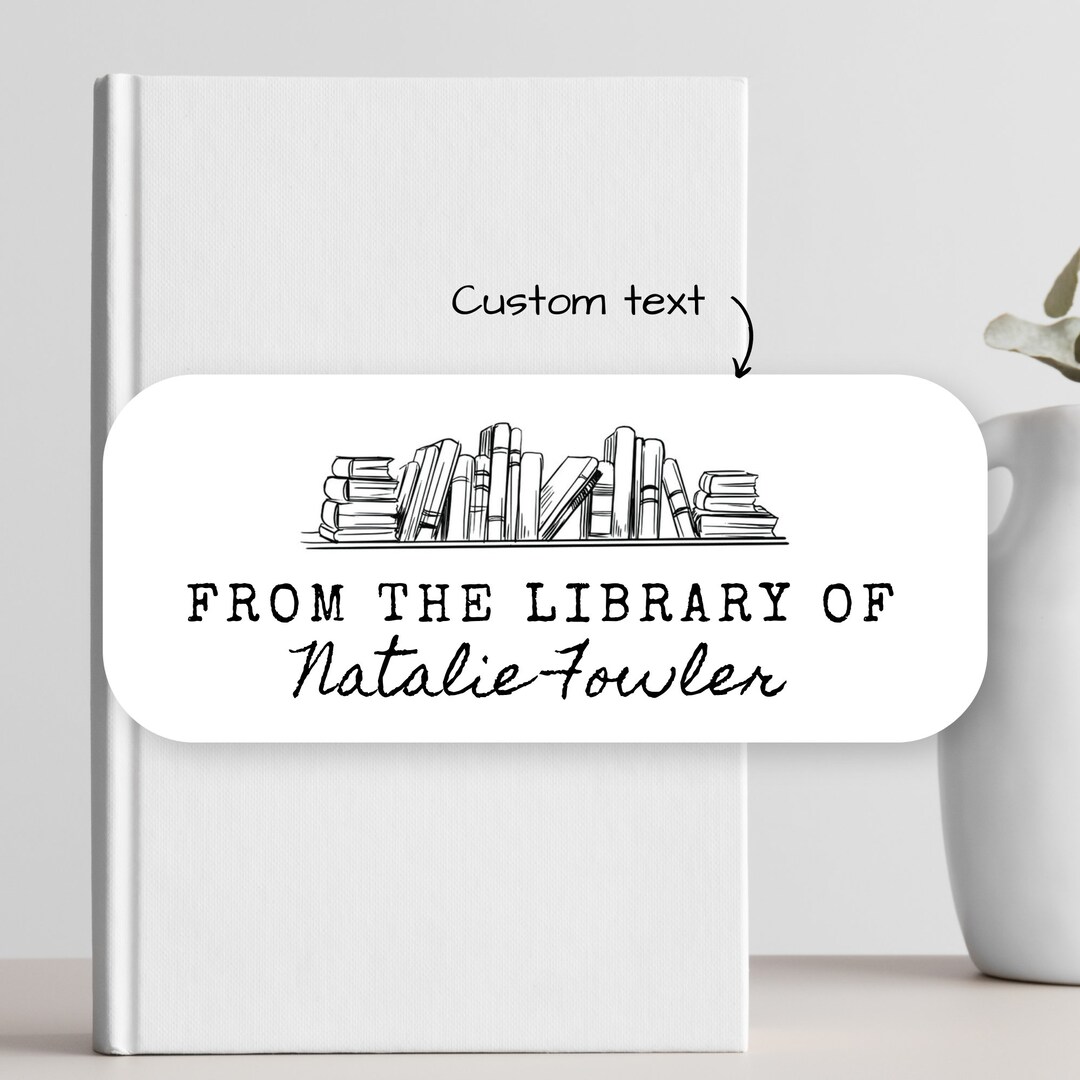 Book Labels, From the Library of Stickers, This Book Belongs to Label ...