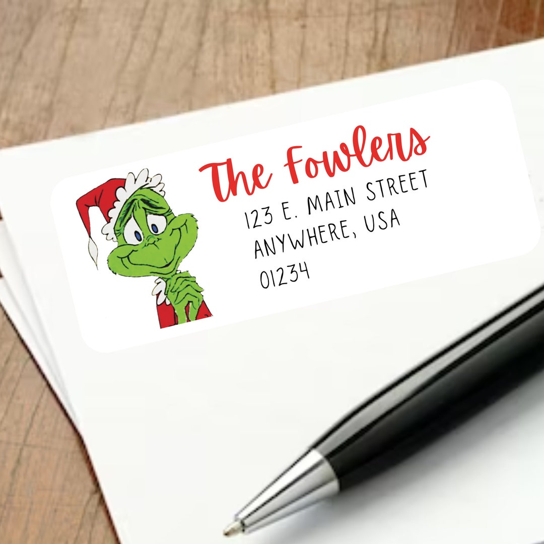 Christmas Address Labels, Christmas Return Address Labels, Christmas ...