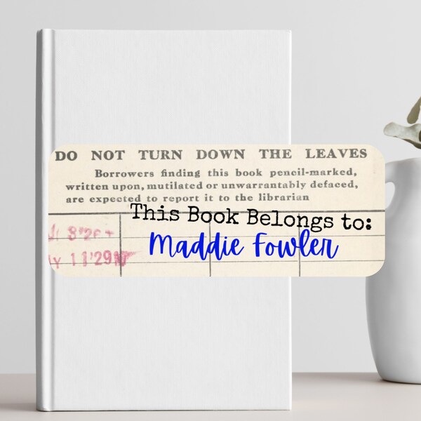 Library Sticker - Etsy