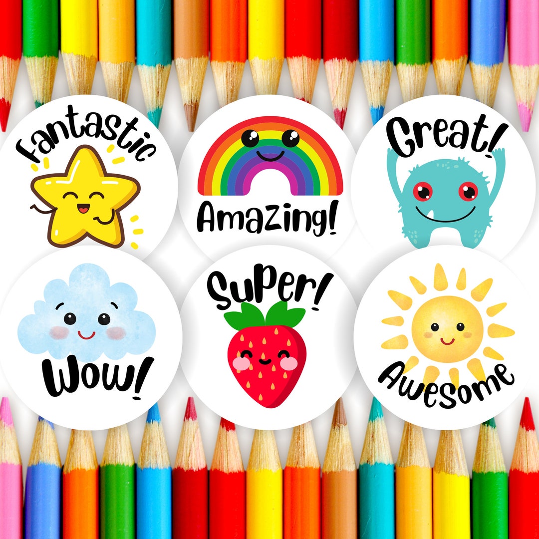 T01, 60 Teacher Stickers, Student Reward Stickers, Good Job Sticker ...
