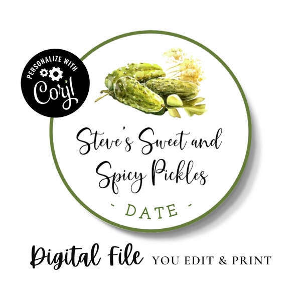Pickle Labels - Etsy