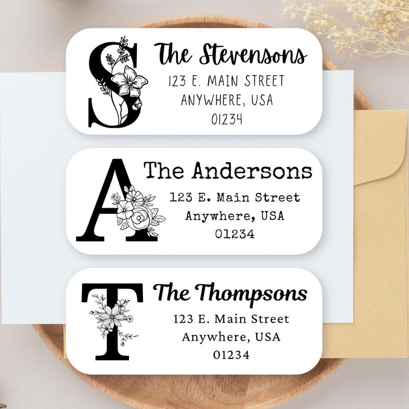 Monogram Address - Etsy