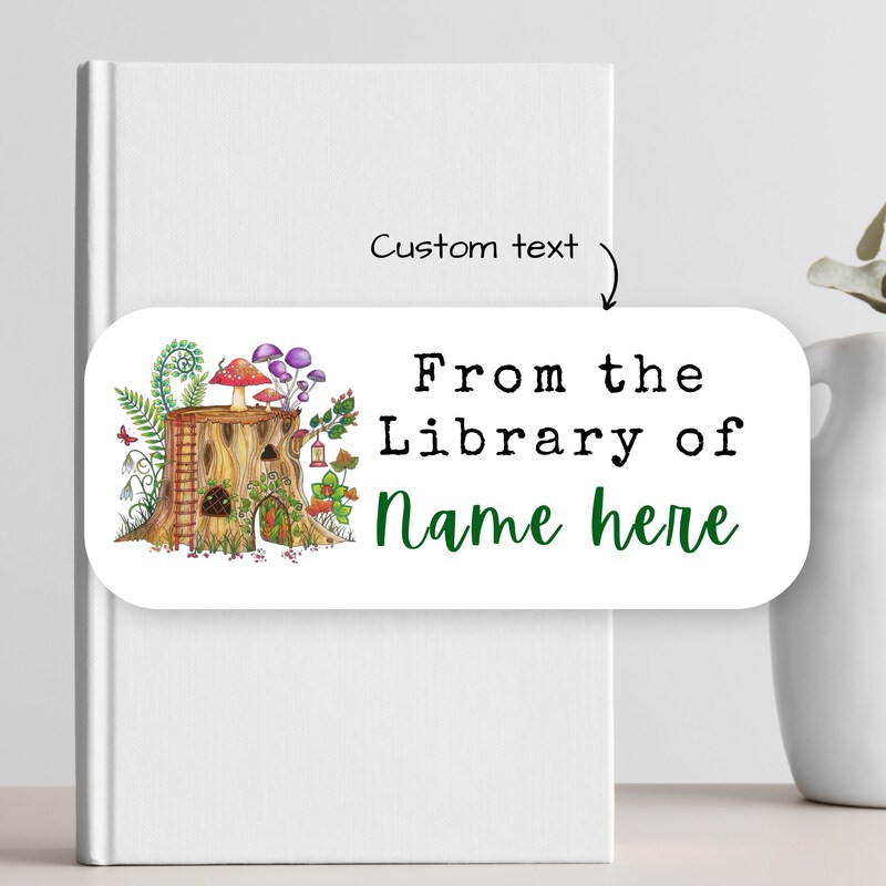 From the Library of Stickers - Etsy