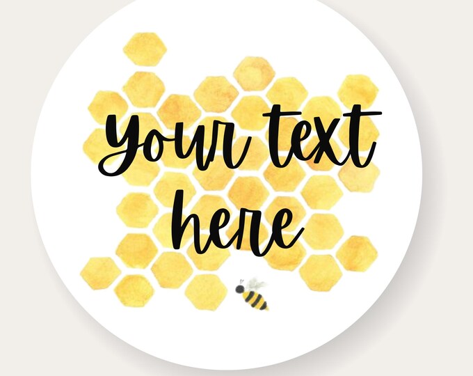 Personalized Honey Clear Vinyl Stickers, Custom Honey Product Stickers ...