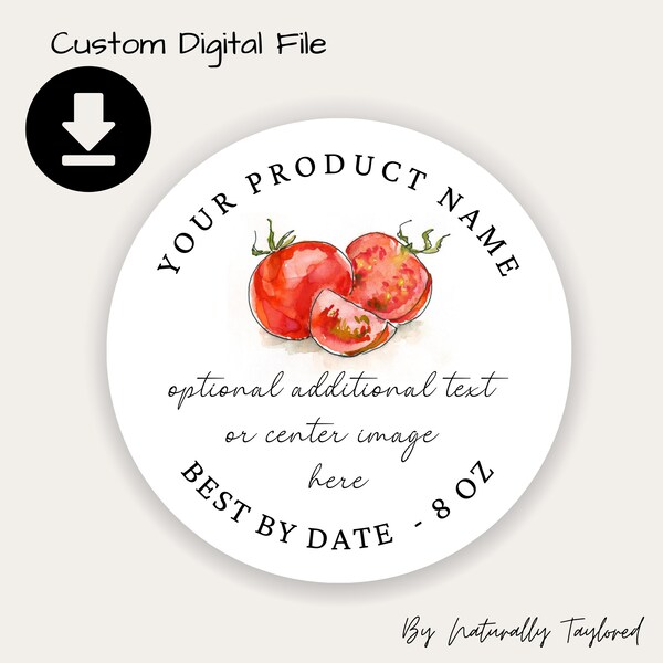 Tomato Canning Label - Etsy