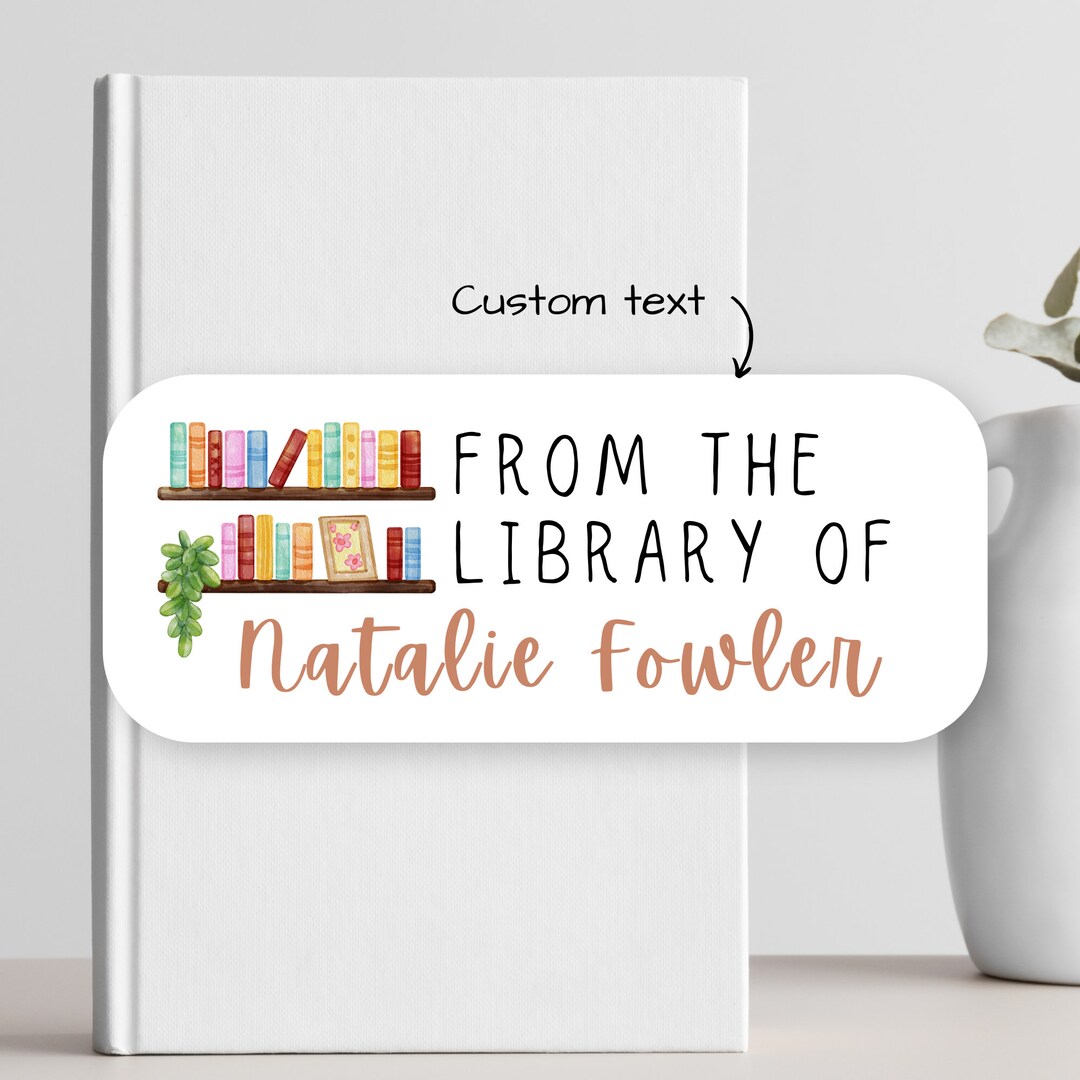 From the Library of Stickers, Library of Book Label, This Book Belongs ...