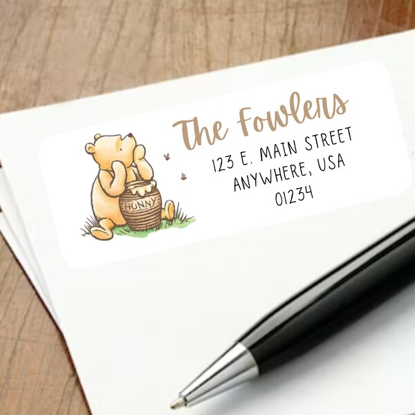 Winnie the Pooh Baby Shower Stickers - Etsy