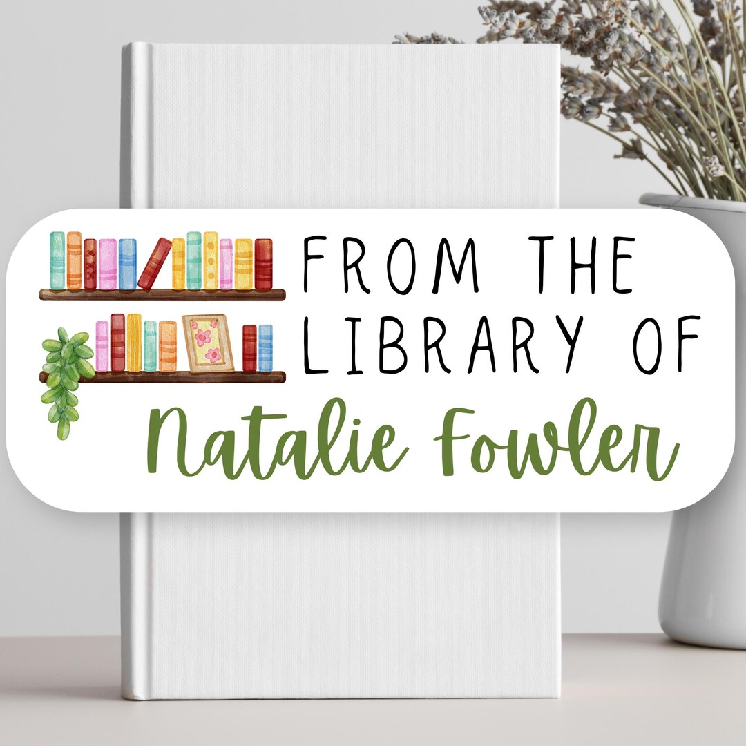 From the Library of Stickers, Library of Book Label, This Book Belongs ...