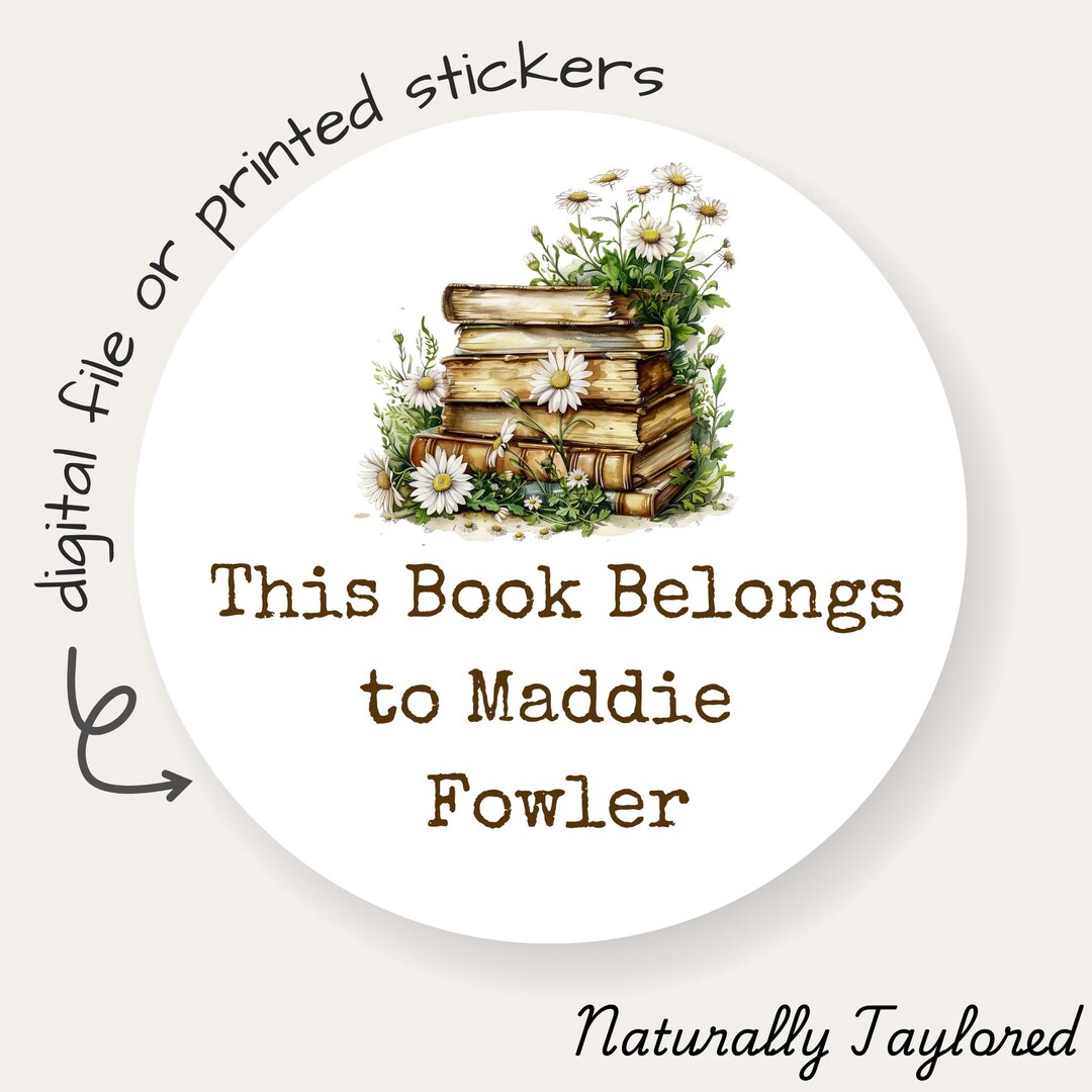 From the Library of Label, This Book Belongs to Labels, Teacher Book ...