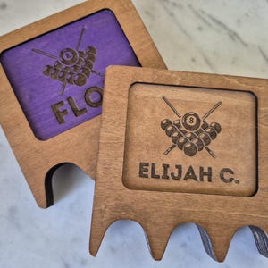 Funny Q Claw Holder, Tabletop Cue Stick Holder, Custom Weighted Pool ...