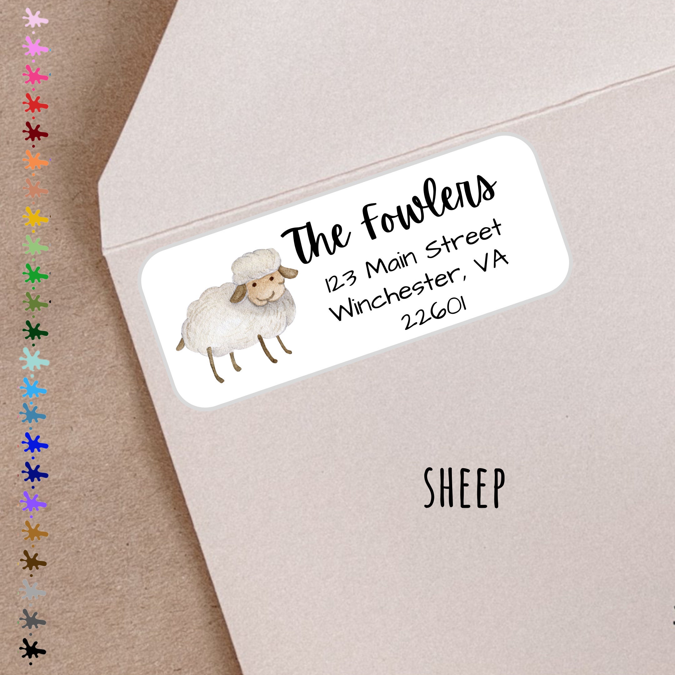 Paper Stickers, Labels & Tags Mini address labels mixed sheet Stickers ...