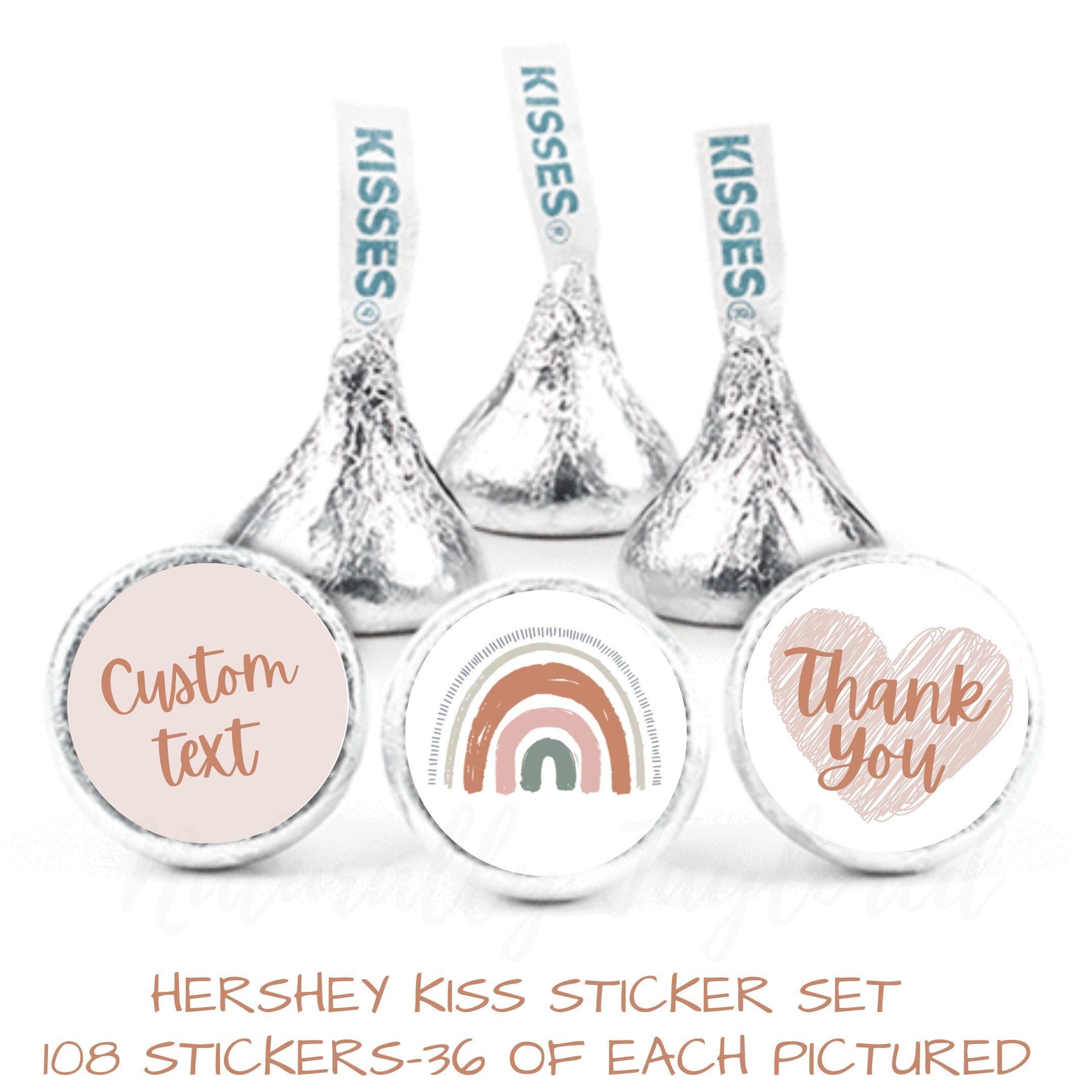 Rainbow Hershey Kiss