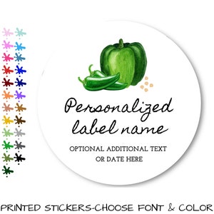 Jalapeno Pepper Labels, Canning Jar Labels, Canning Labels for Mason ...