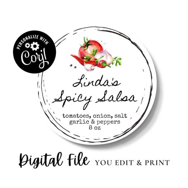 Mason Jar Labels - Etsy