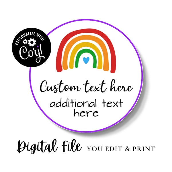 Rainbow Stickers - Etsy