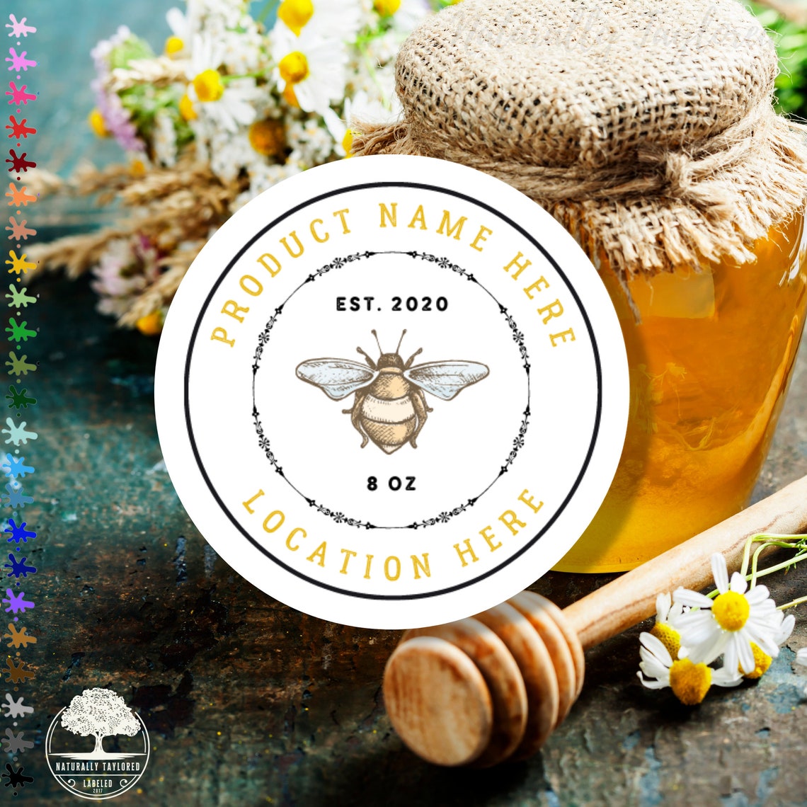 Vintage Honey Labels Honey Product Stickers Honeybee Labels - Etsy