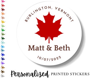 Maple Syrup Wedding Favor Stickers - Etsy