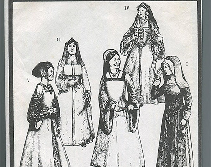 Early Tudor Women's Gown Sewing Pattern Period Patterns No - Etsy