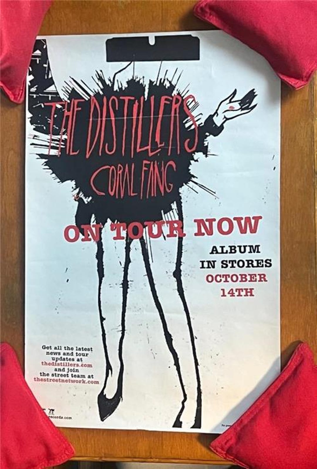 Vintage Original 2003 the Distillers Coral Fang Promo Poster 11x17 ...
