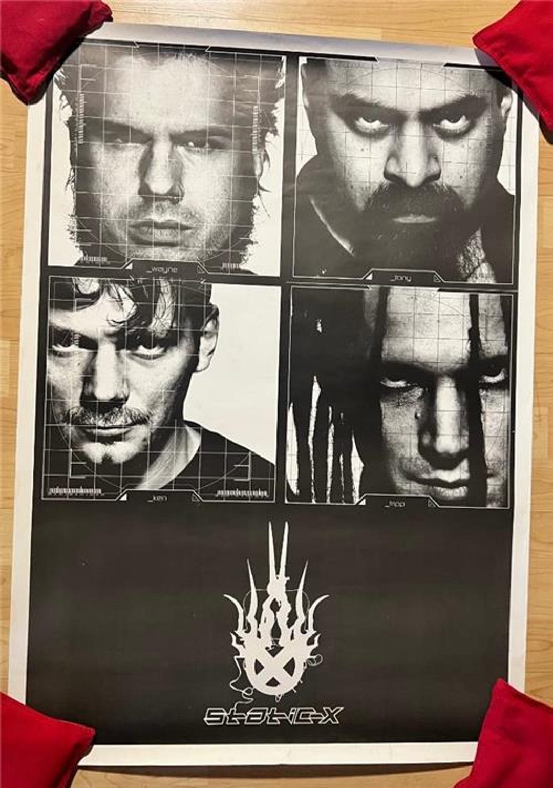 Vintage Original 2001 Static-x Poster 25x36 Rolled Promo MACHINE - Etsy