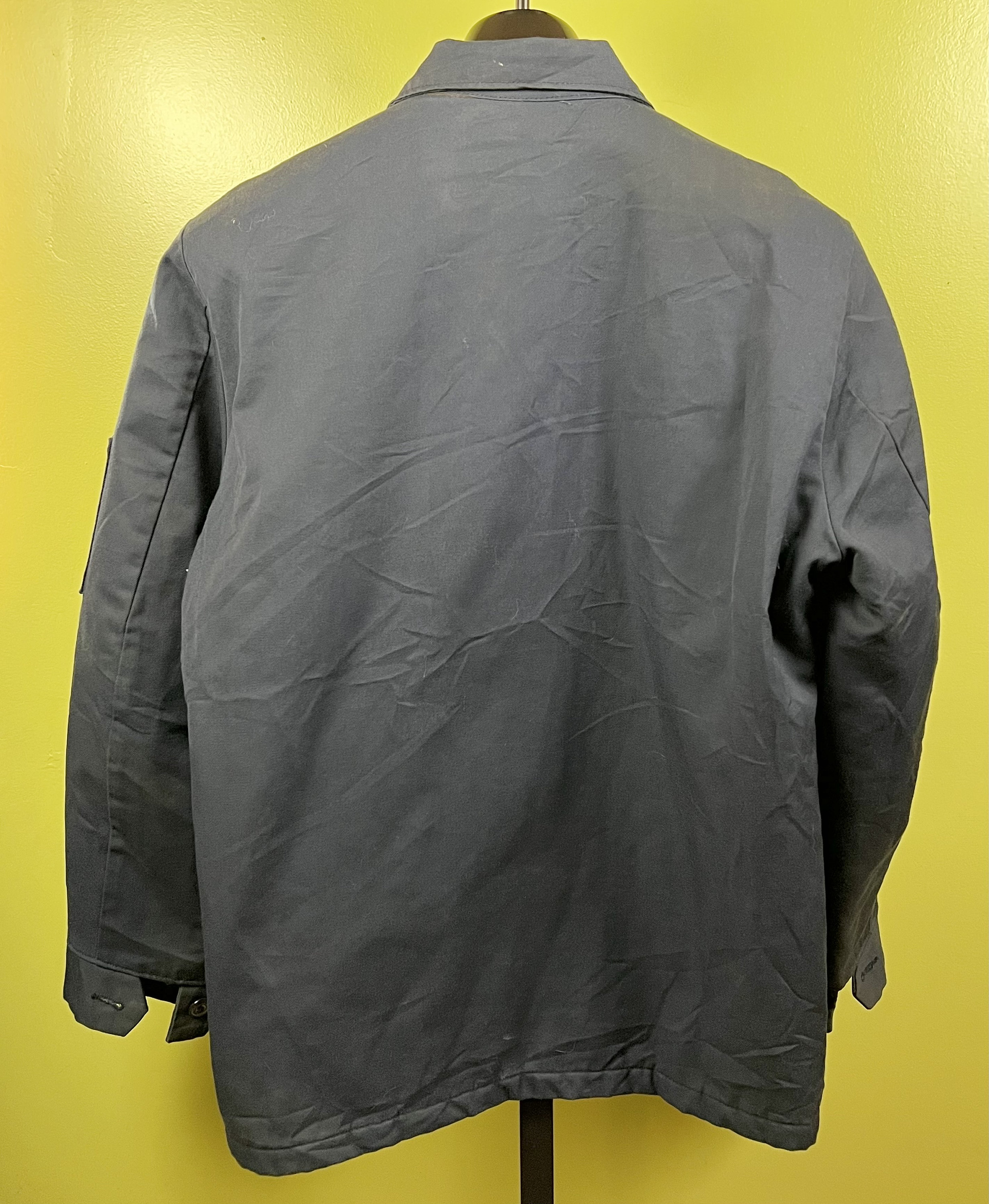 Vtg 60's Unifirst Workwear Jacket Med Navy Lined Damascus Fuel TALON ...