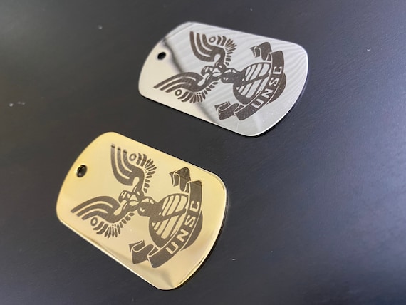 Halo UNSC Dog Tags personalized Stainless Steel or 24K Gold - Etsy