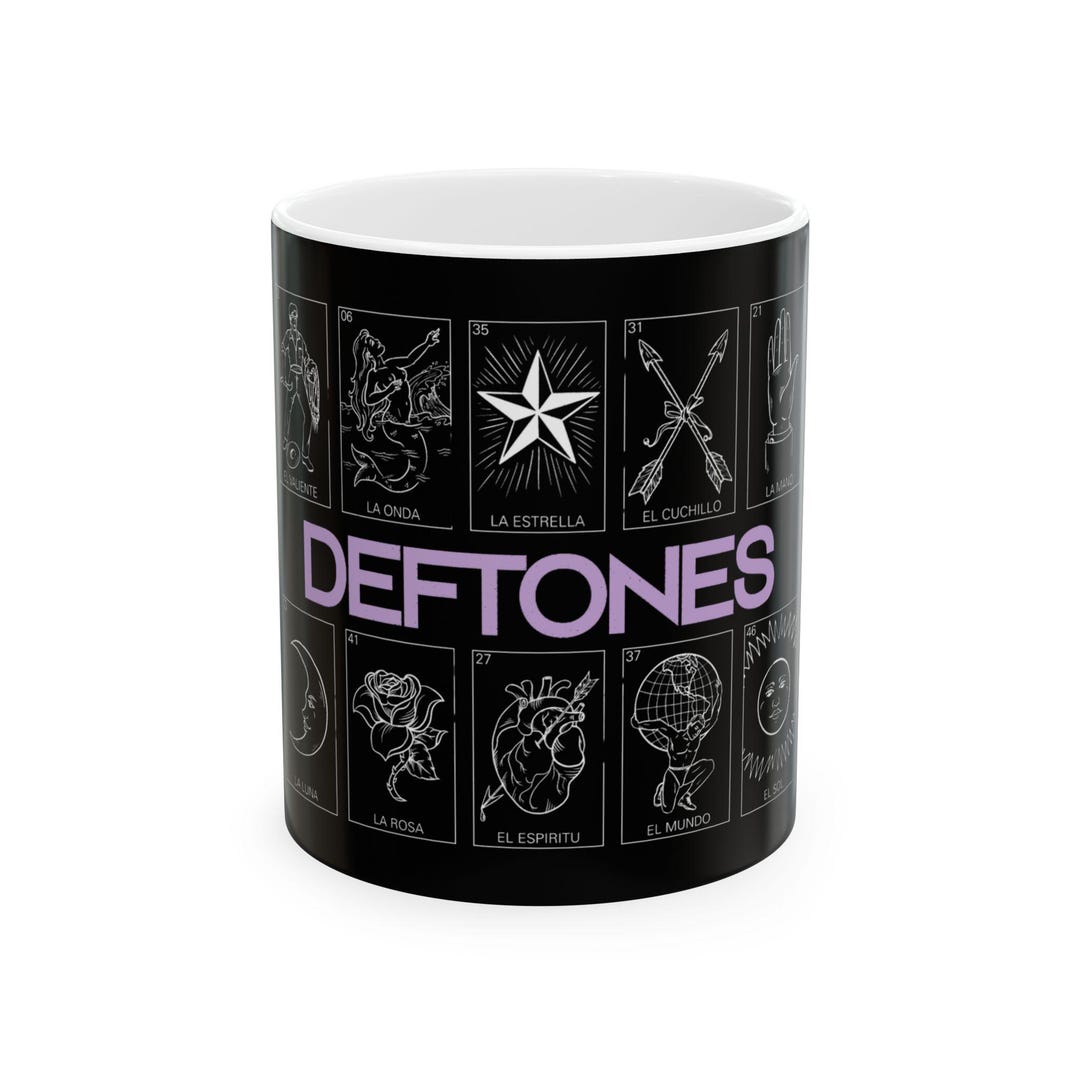 Ceramic Mug Deftones Loteria - Etsy