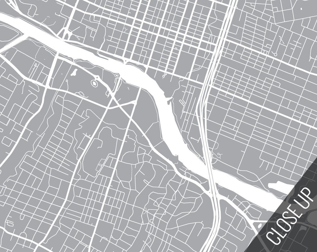 Austin City Map Art Print / Austin Poster / Austin Wall Art / - Etsy