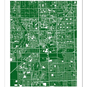 MIRAMAR Map Art Print / Florida Poster / Miramar Wall Art Decor ...