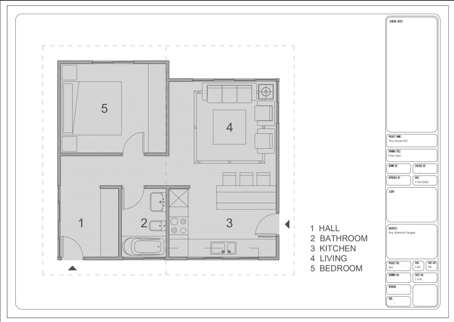 Tiny House Floor Plan 1 Bedroom Floor Plan Small Cottage Tiny House - Etsy