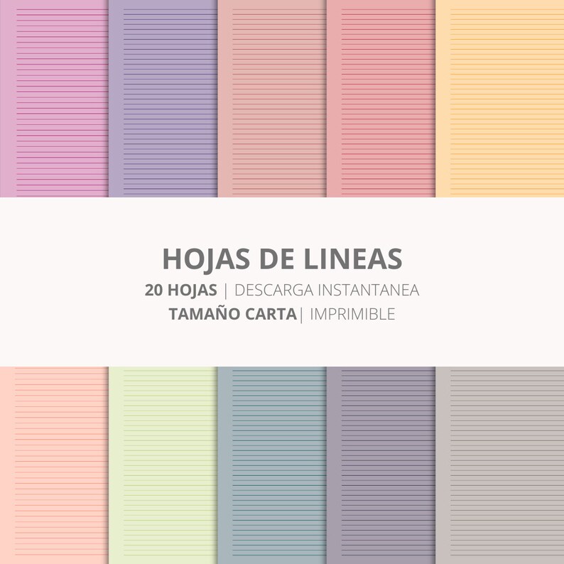 Papel Digital Escolar Papel Preescolar Descarga Digital Papel De ...