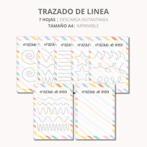 Line Tracing Worksheets: Preschool Handwriting Practice (digital ...