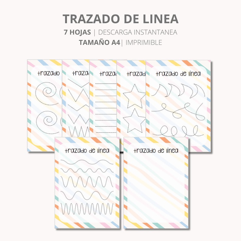 Hojas De Trabajo Para Niños | Trazado De Líneas | Actividades Escolares ...