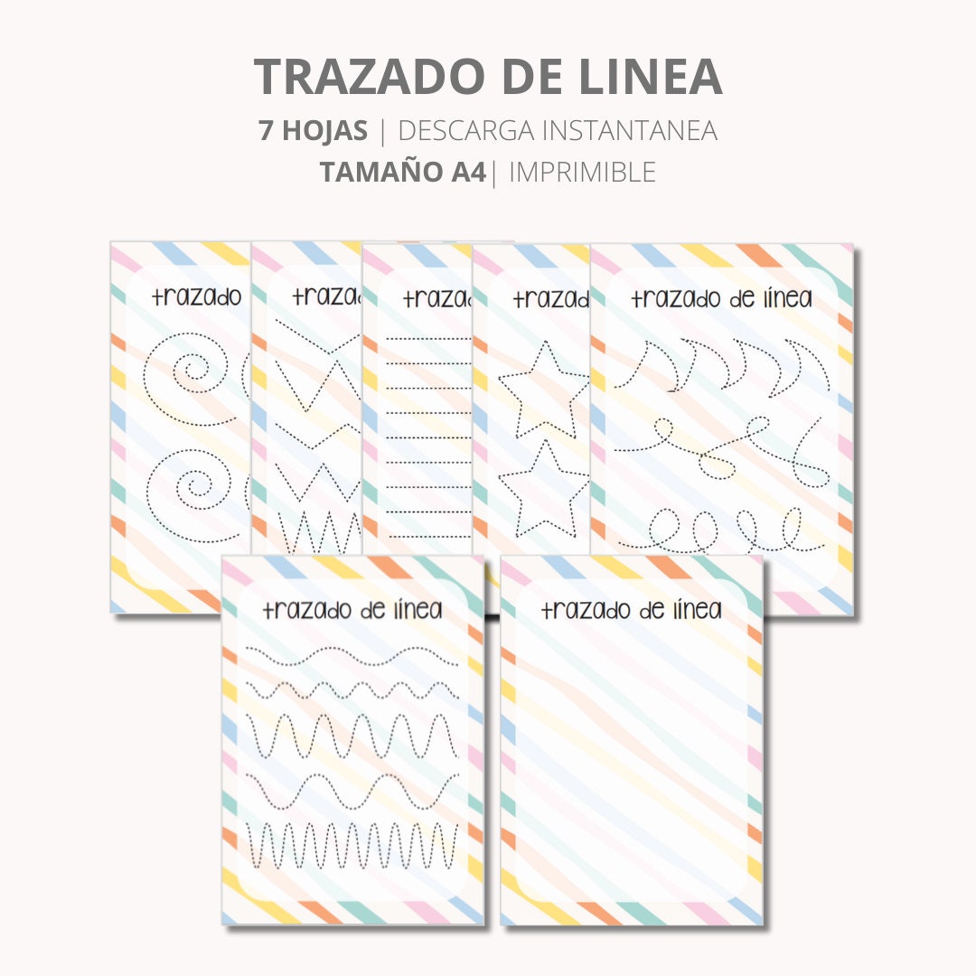 Hojas De Trabajo Para Niños | Trazado De Líneas | Actividades Escolares ...