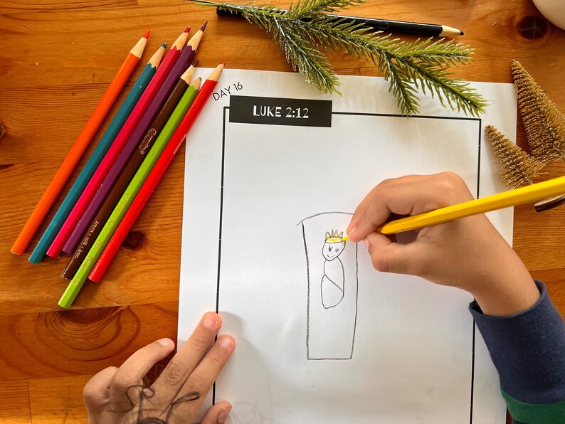Kids Advent Art Journal | Sunday School | Homeschool Unit | Pre K ...