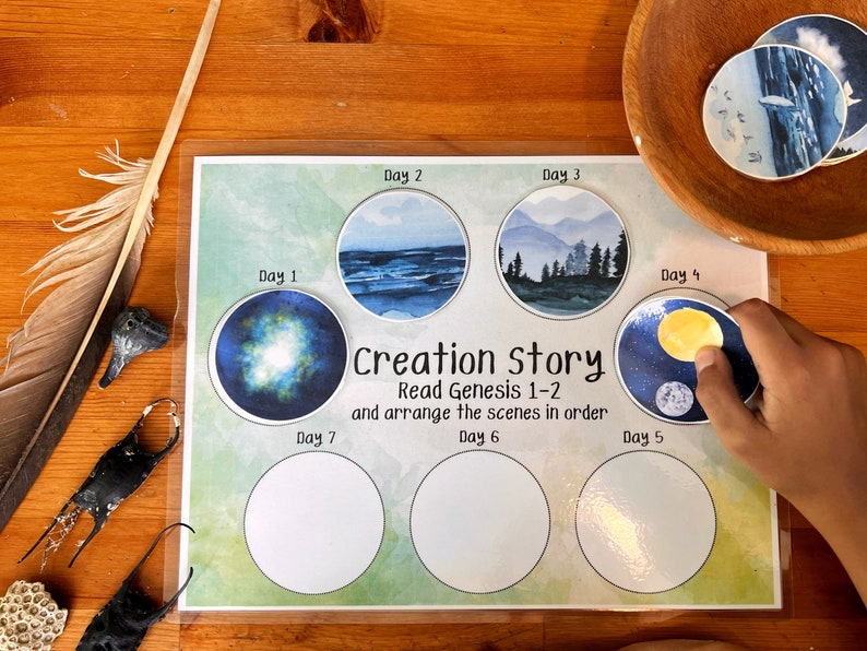 7 Days of Creation Printable | Bible Activity for Kids | Genesis Bible ...