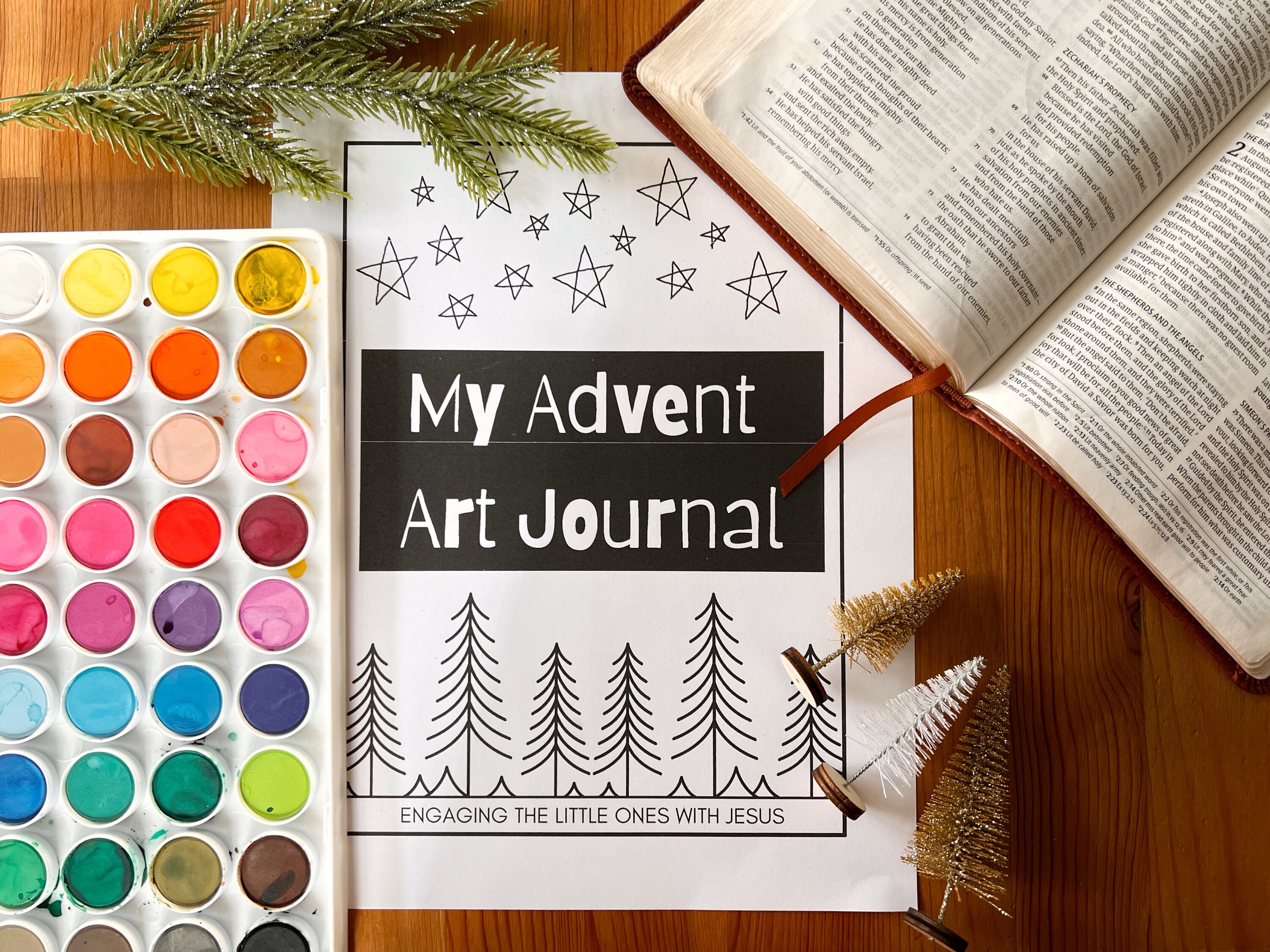 Kids Advent Art Journal | Sunday School | Homeschool Unit | Pre K ...