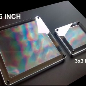 Huge 6x6 INCH Diffraction Grating Sheet With Display Case 13,500 Lines, Laser Prism - Etsy Australia