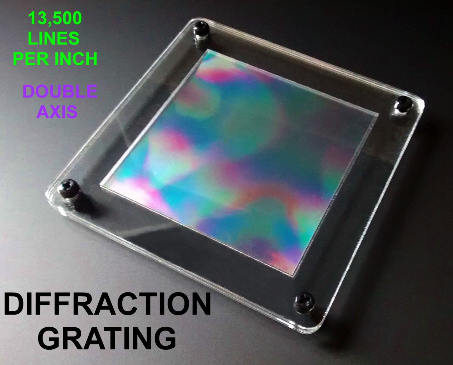 3x3 INCH Diffraction Grating Sheet With Display Case 13500 - Etsy