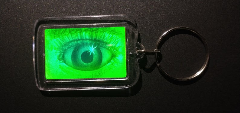 Vintage Hologram Eye Keyring/ Keychain True 3D Effect, 1980s-1990s ...