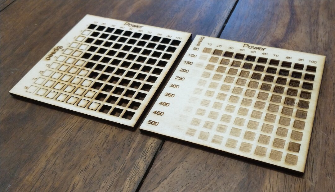 Xtool S1 Diode Laser Material Power Test Cut and Engrave File ...
