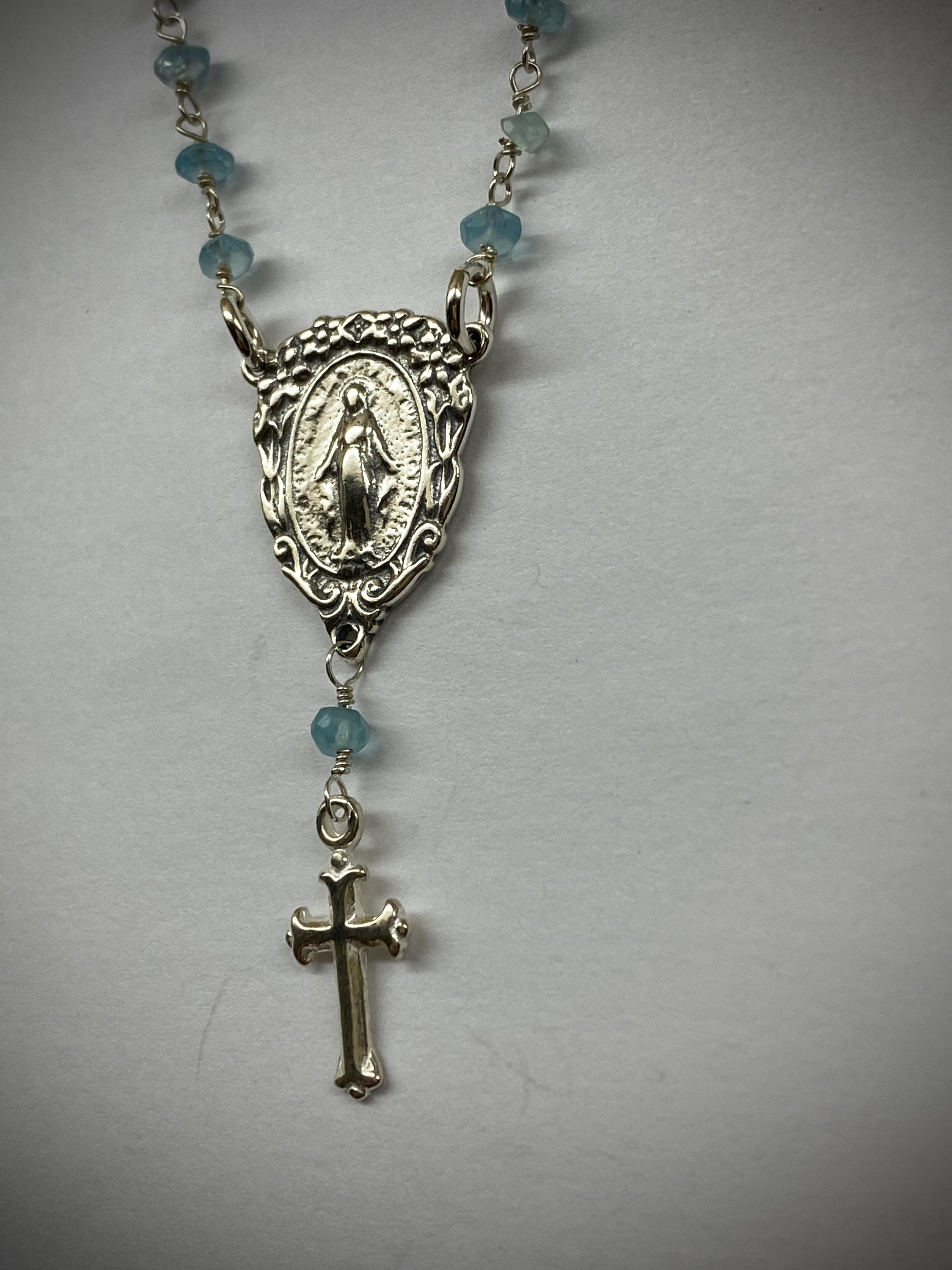 Catholic Miraculous Medal Necklace. Our Lady of Grace Necklace ...