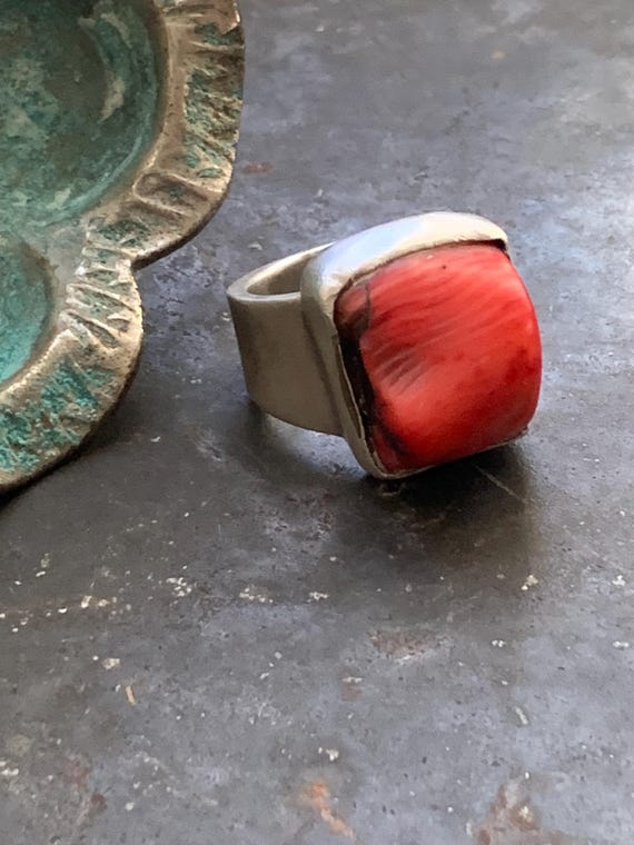 Coral vintage sterling silver - Gem