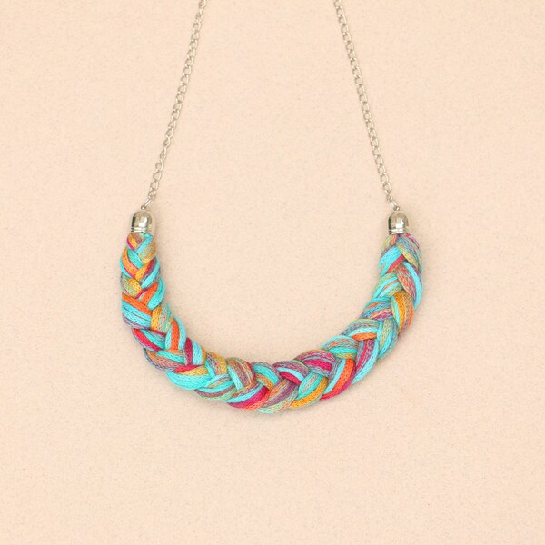 Braided Necklace - Etsy