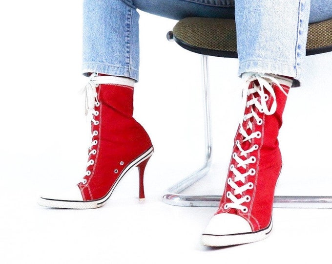 Y2K Boots, Steve Madden, Red Converse, Pointy Boots, Red Boots, Heel ...
