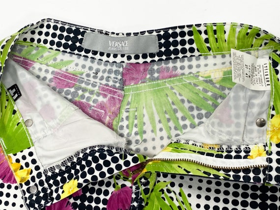 2000s Versace Jeans set, Versace floral print, y2k Ve… - Gem